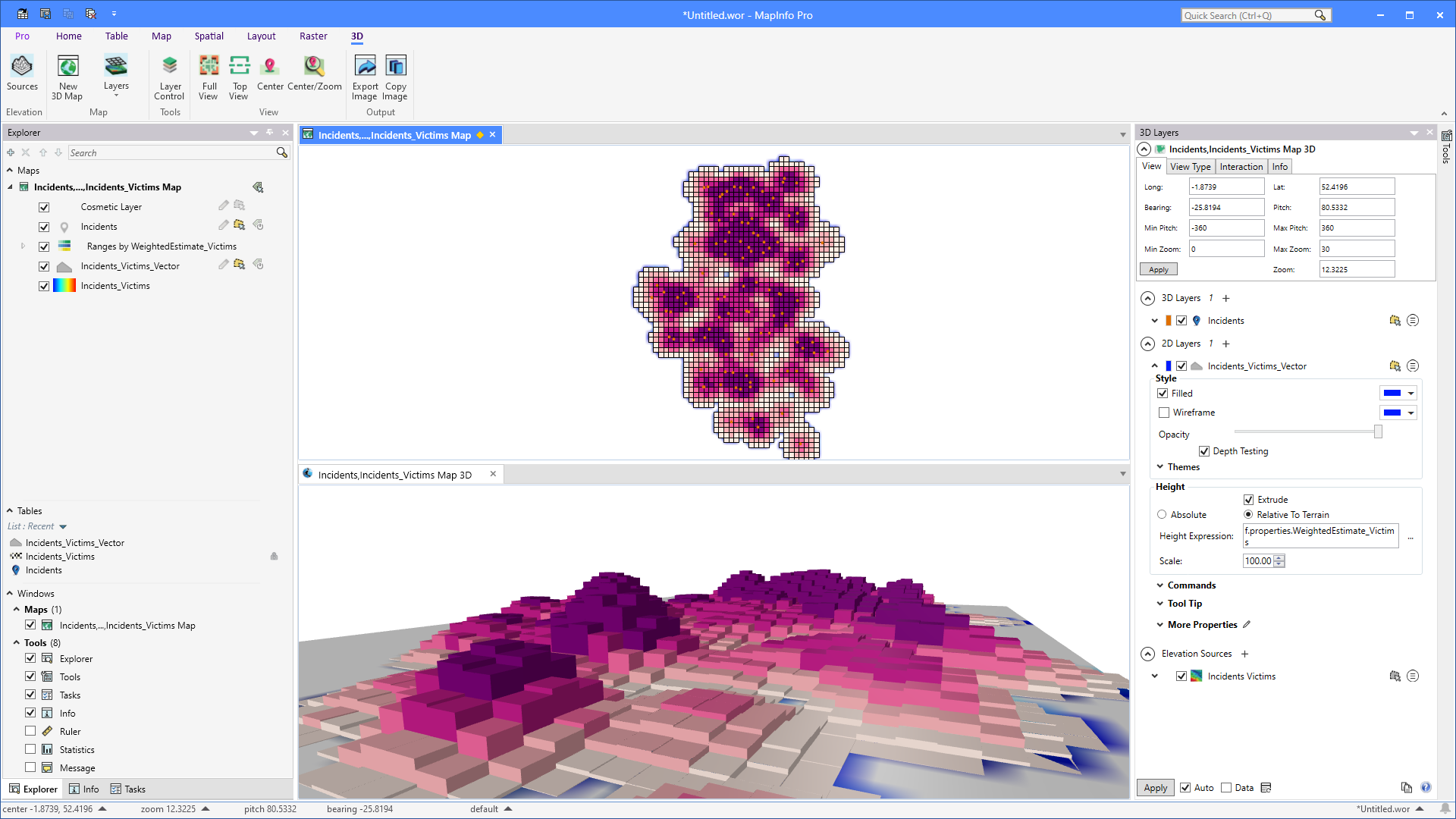3D Map Examples | MapInfo Pro